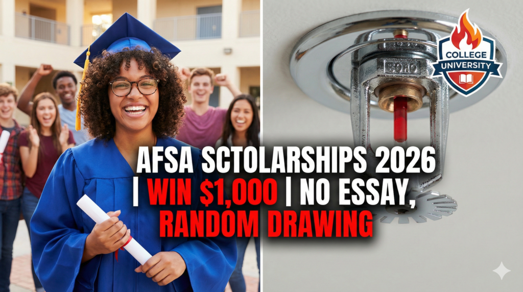 AFSA Scholarships 2026 | Win $1,000 with No Essay or GPA (Dec 31 Deadline)